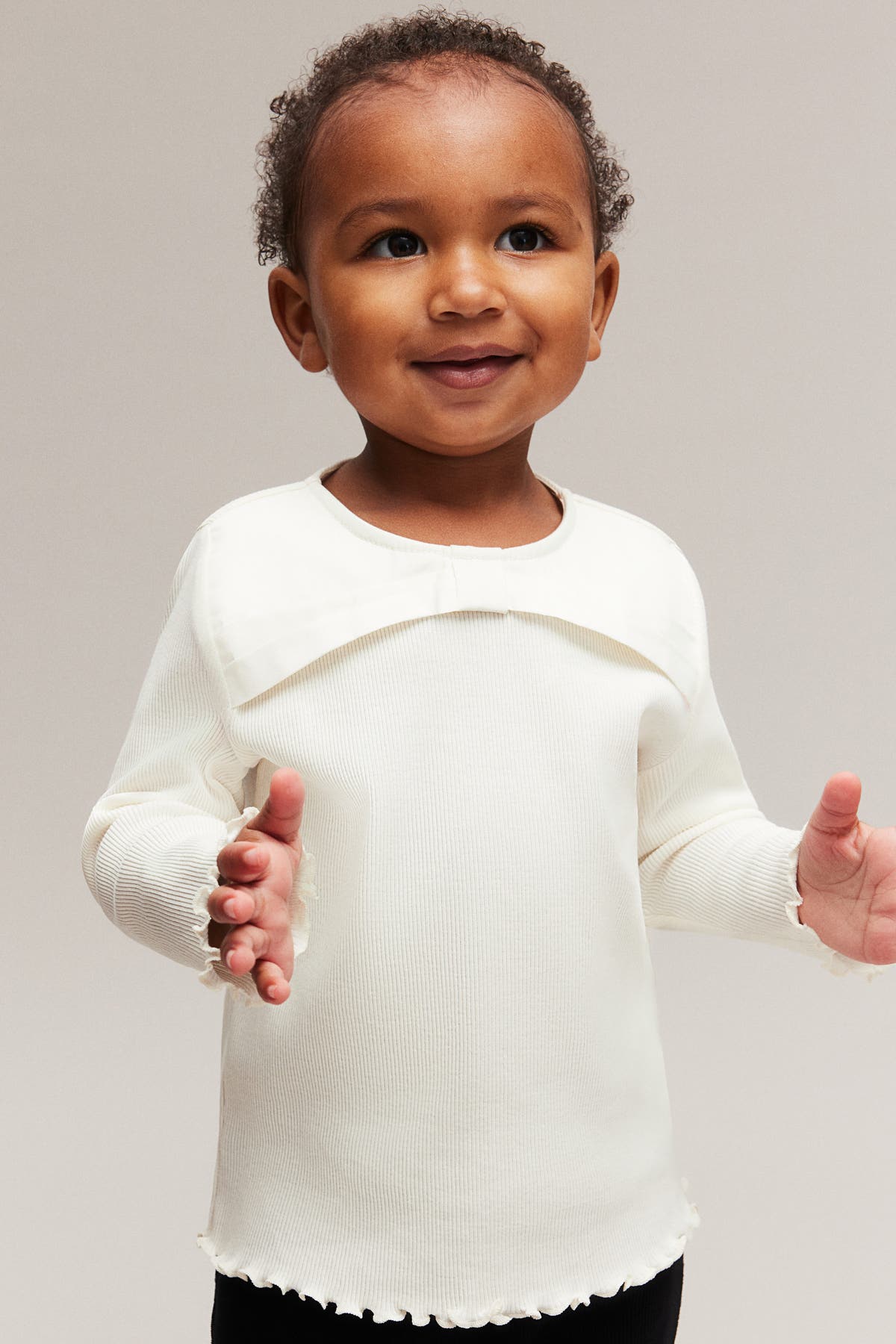 Bow-detail Jersey Top | H&M Egypt