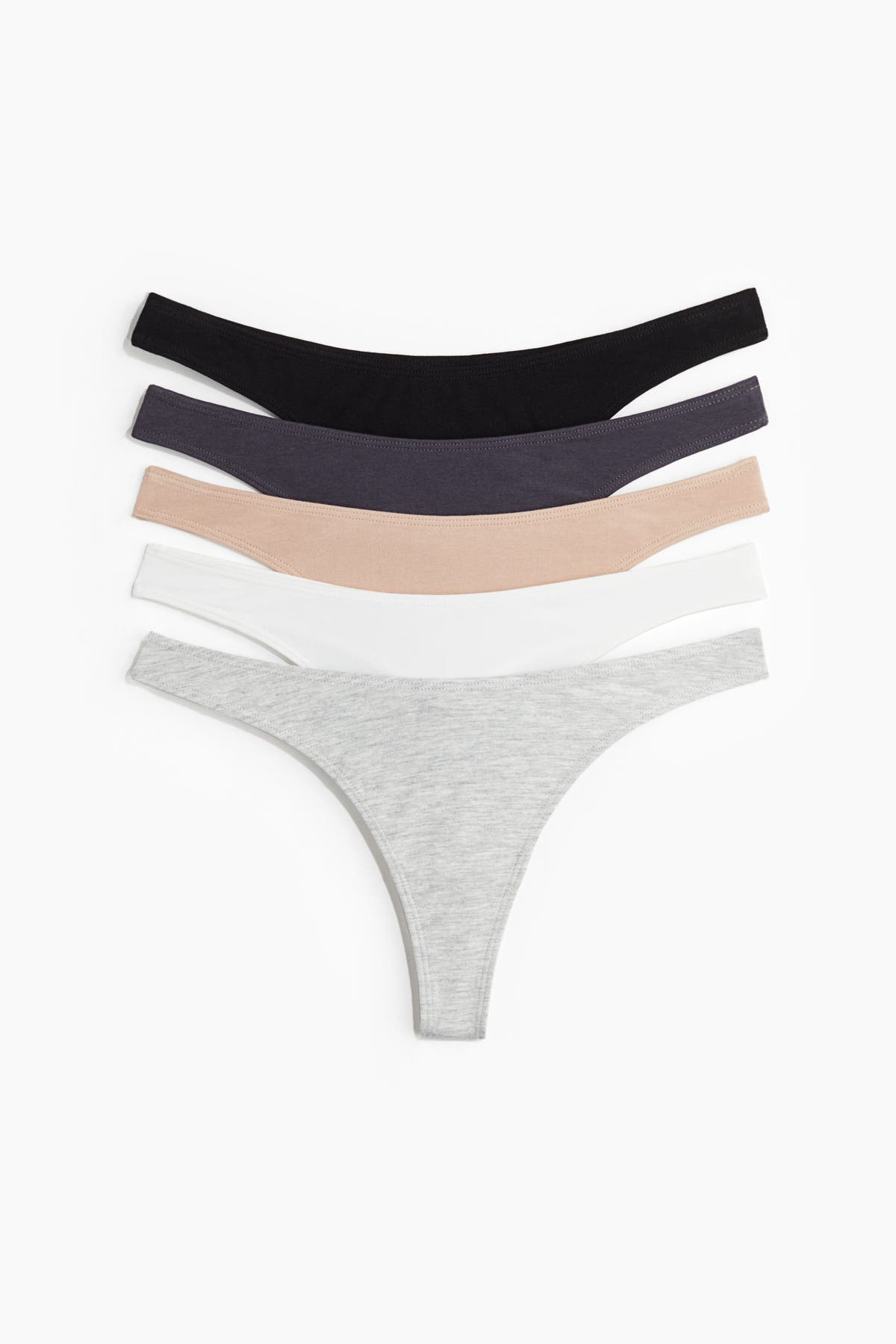 5-pack Cotton Thong Briefs | H&M Egypt