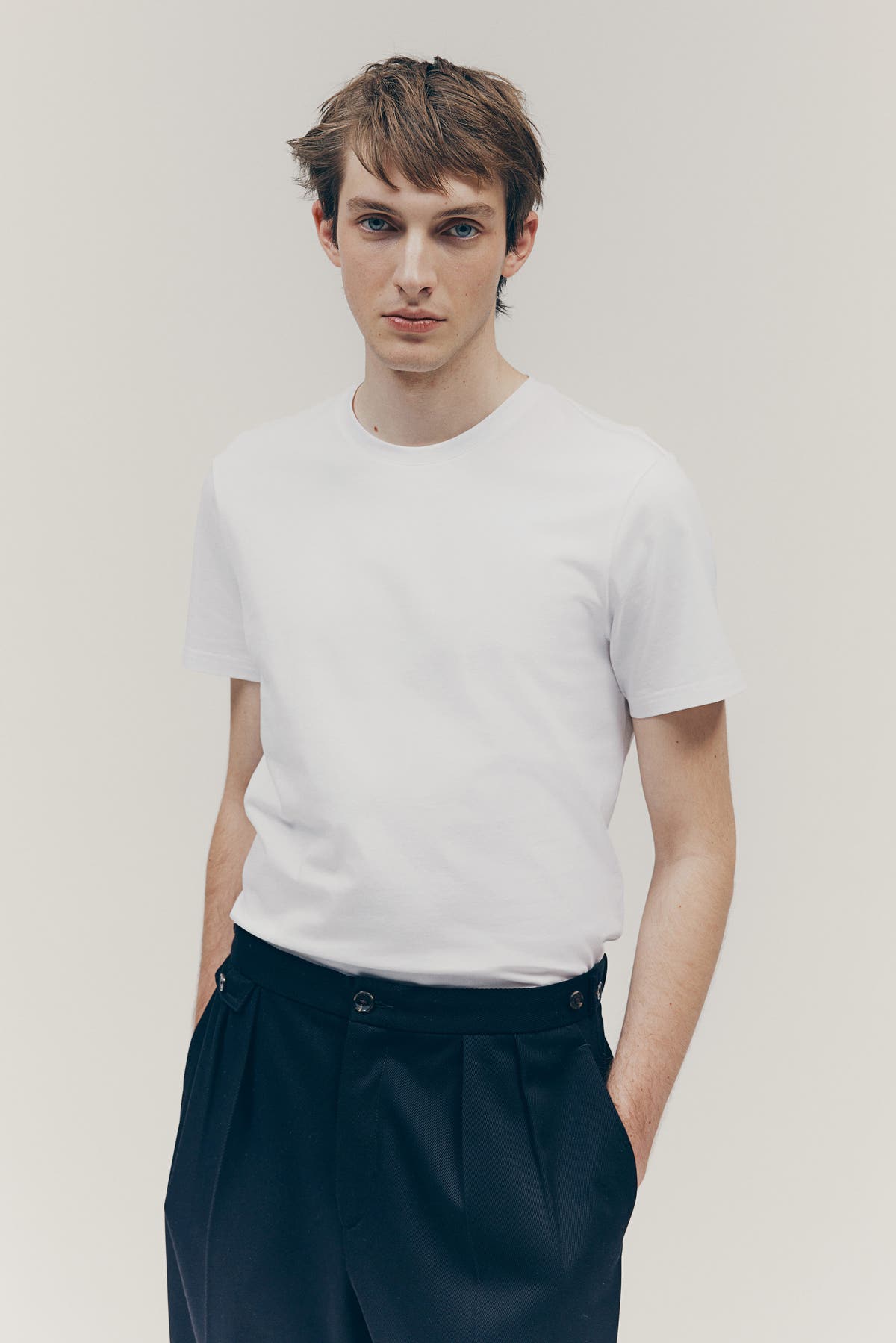 Slim Fit Pima Cotton T-shirt | H&M Egypt